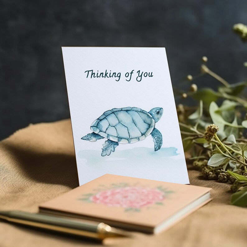 Turtle Sympathy Card,sympathy Card Printable,pet Sympathy Card ...