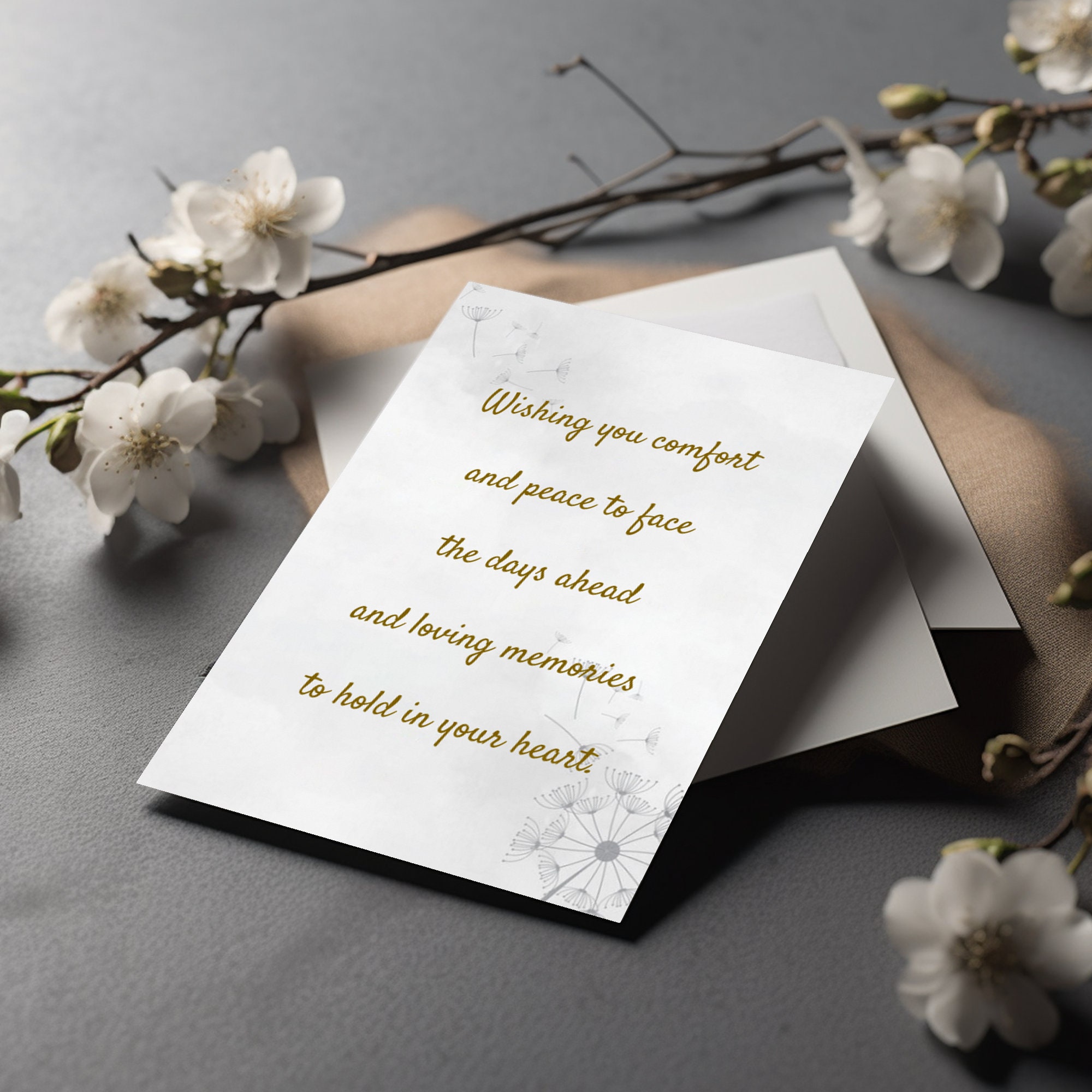 Cousin Sympathy Card,downloadable Sympathy Card,sympathy Card in Loving ...