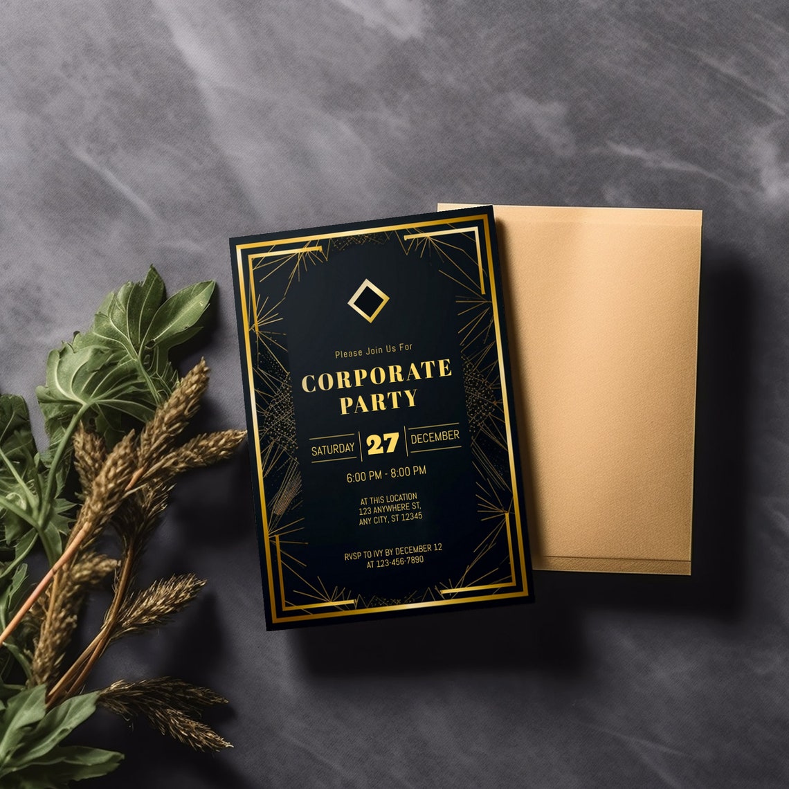 Corporate Invitation,corporate Party Invitation,invitation Digital ...