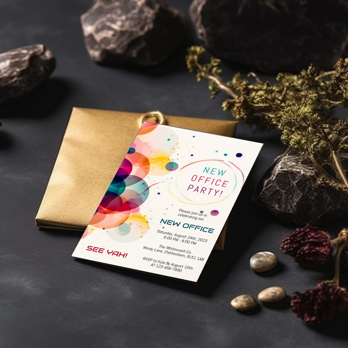 Grand Opening Invitation,new Office Invitation,company Party Invitation ...