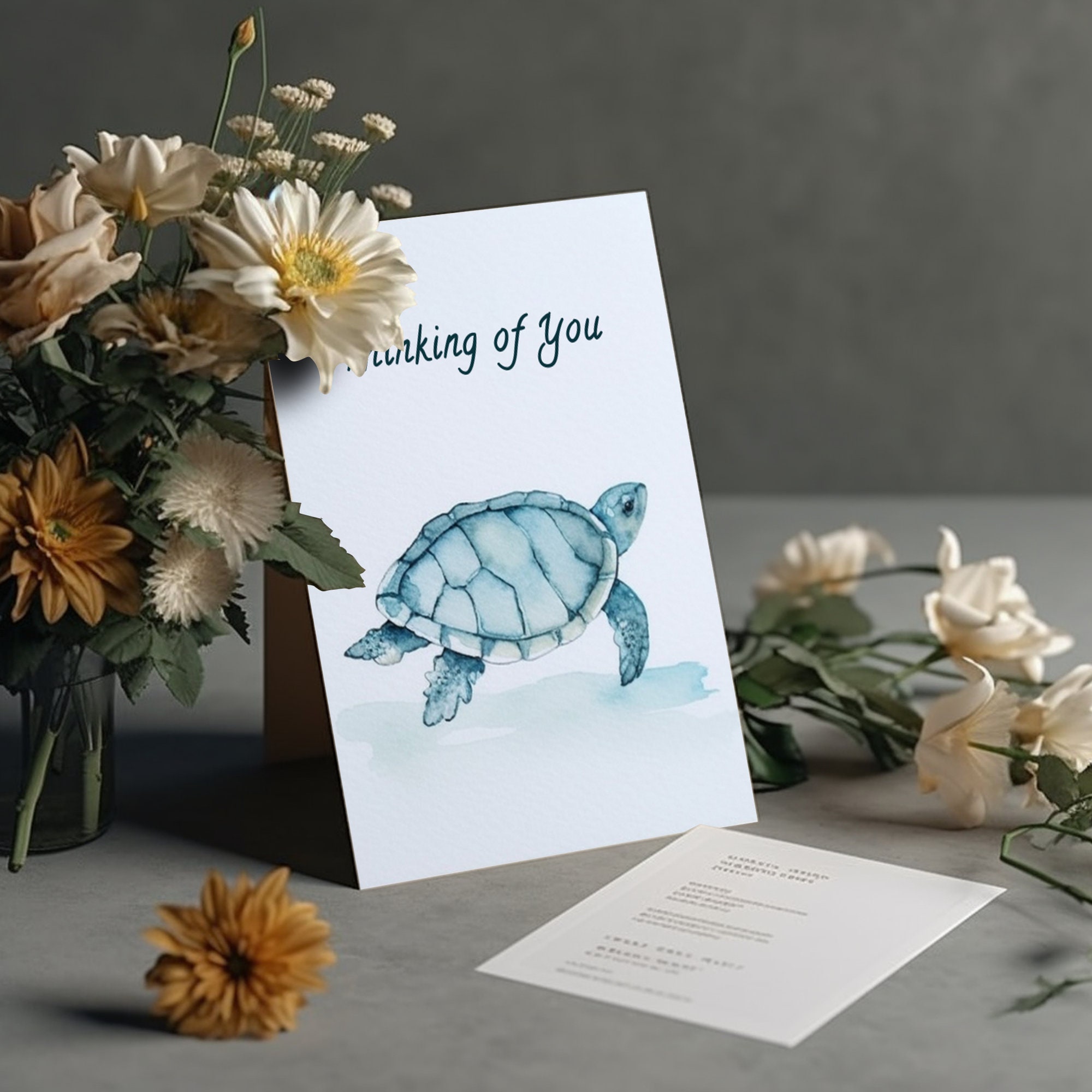 Turtle Sympathy Card,sympathy Card Printable,pet Sympathy Card ...