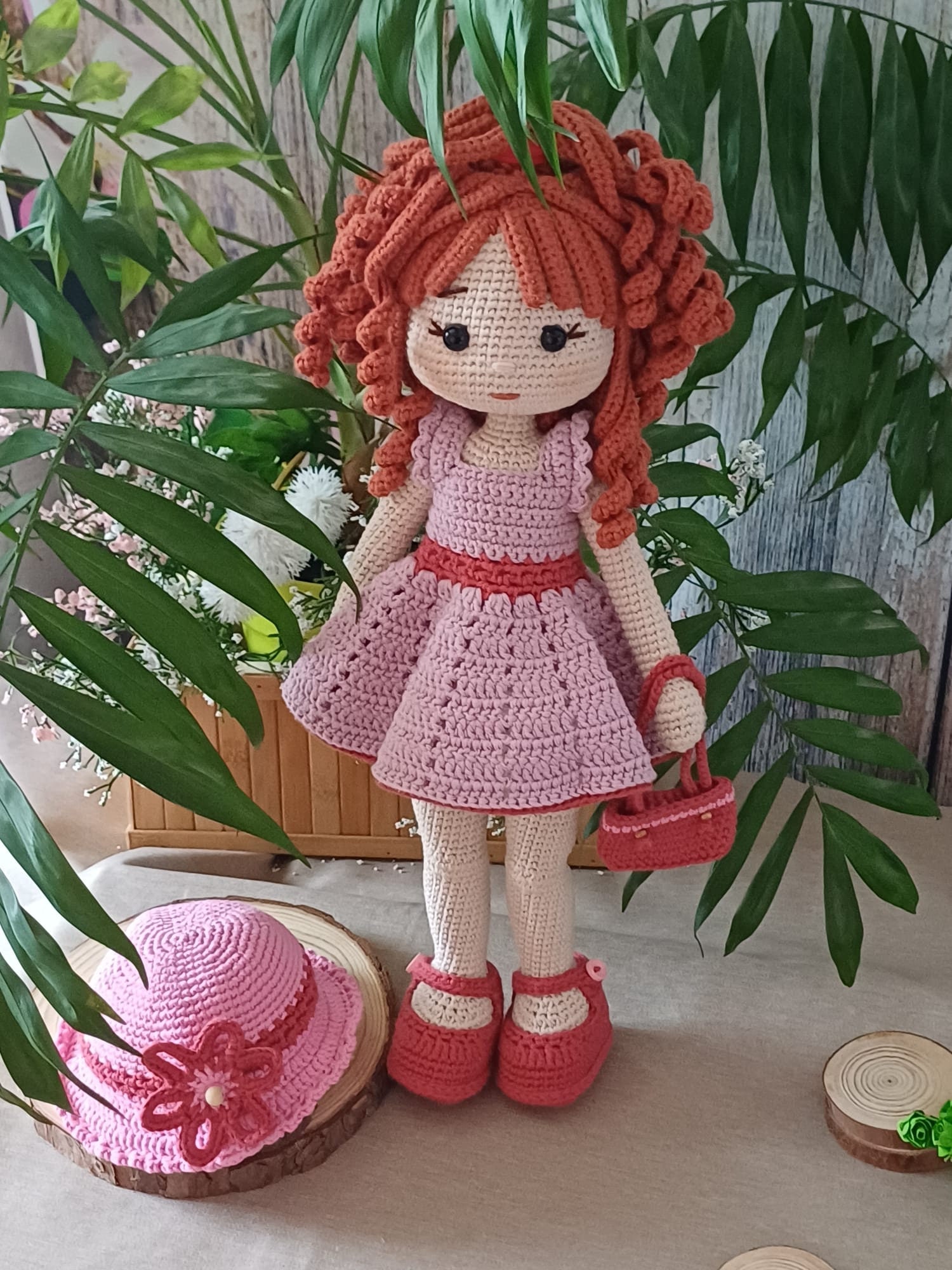Amigurumi Dress-up Doll Pattern PDF, Crochet Doll With Removable Pink ...