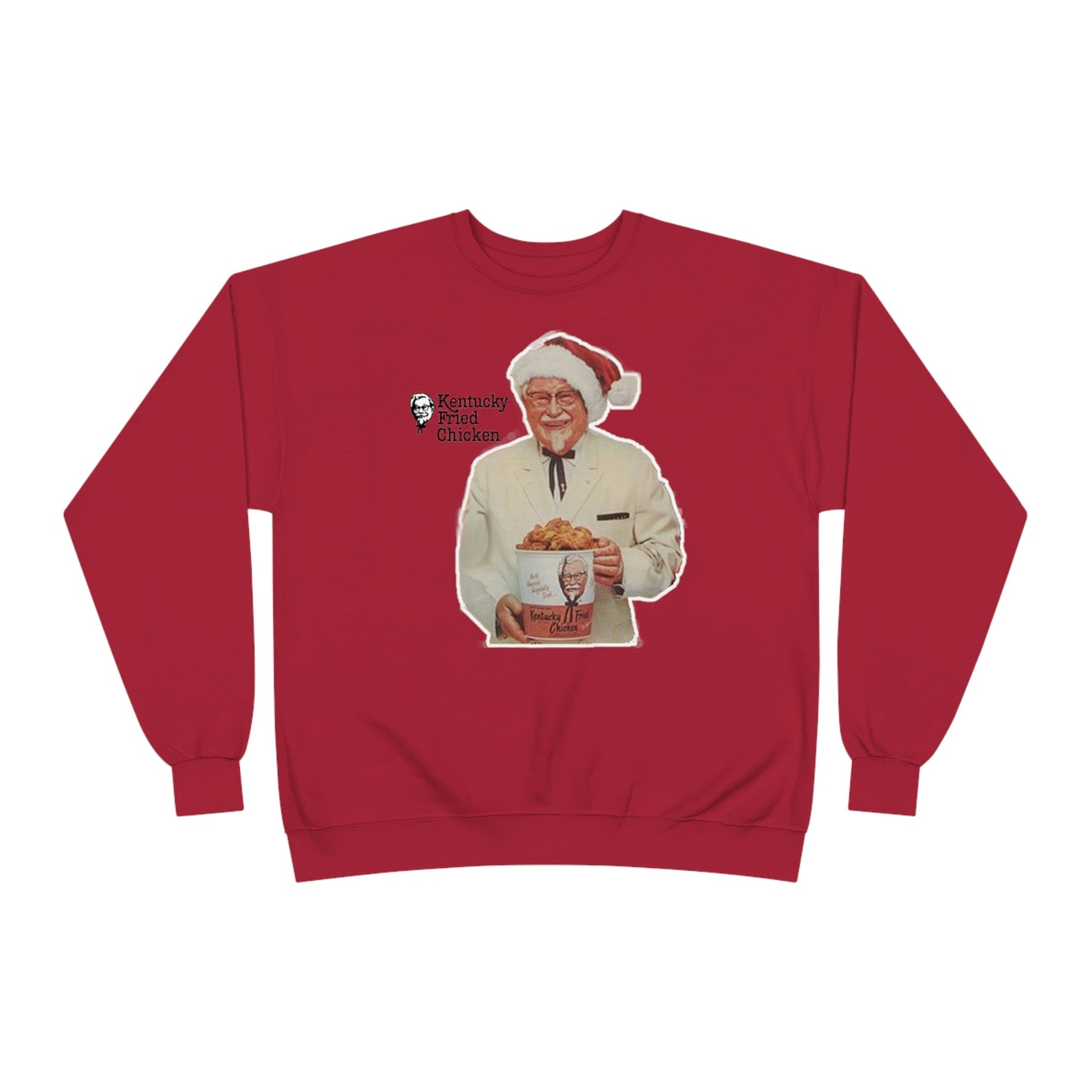 Colonel Sanders KFC Christmas Unisex Ecosmart® Crewneck - Etsy