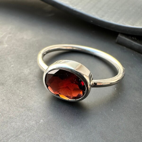 Granat ring - Etsy.de