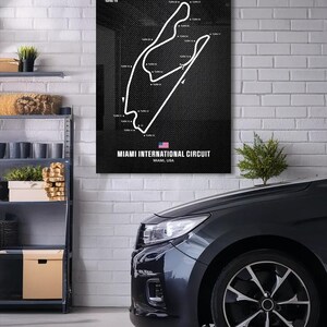 Miami International Formula 1 Circuit Wall Art – Acrylic Glass or Matte ...
