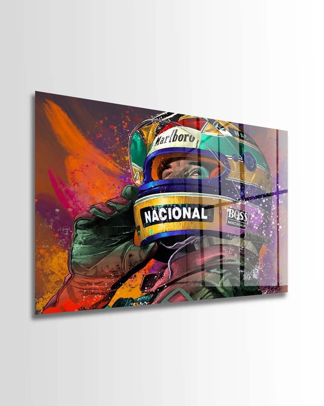 Ayrton Senna Wall Art Acrylic Glass - Etsy
