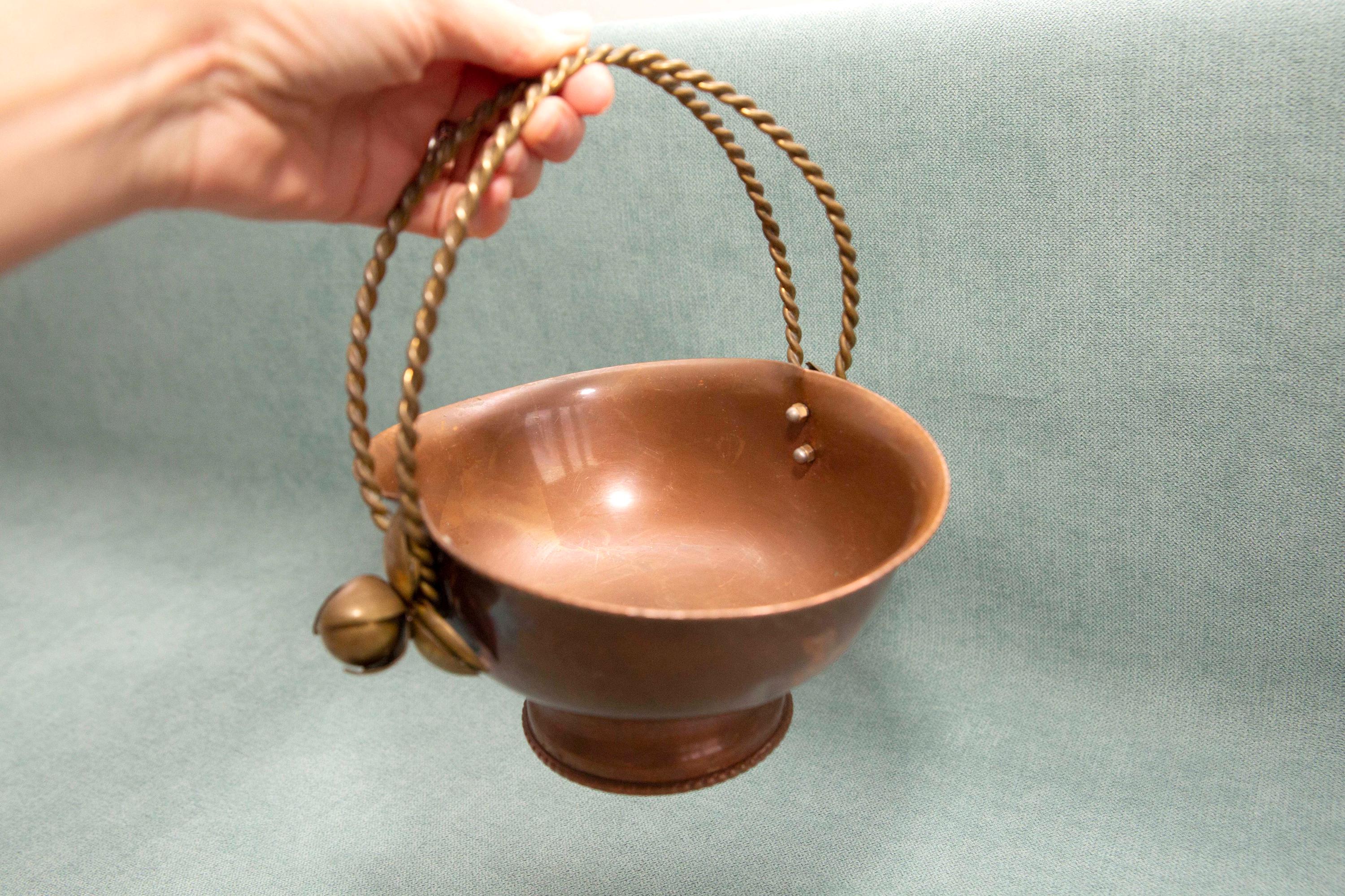 Vintage Witch Bowl, Copper Offering Cauldron, Ritual Plate, Altar Decor ...