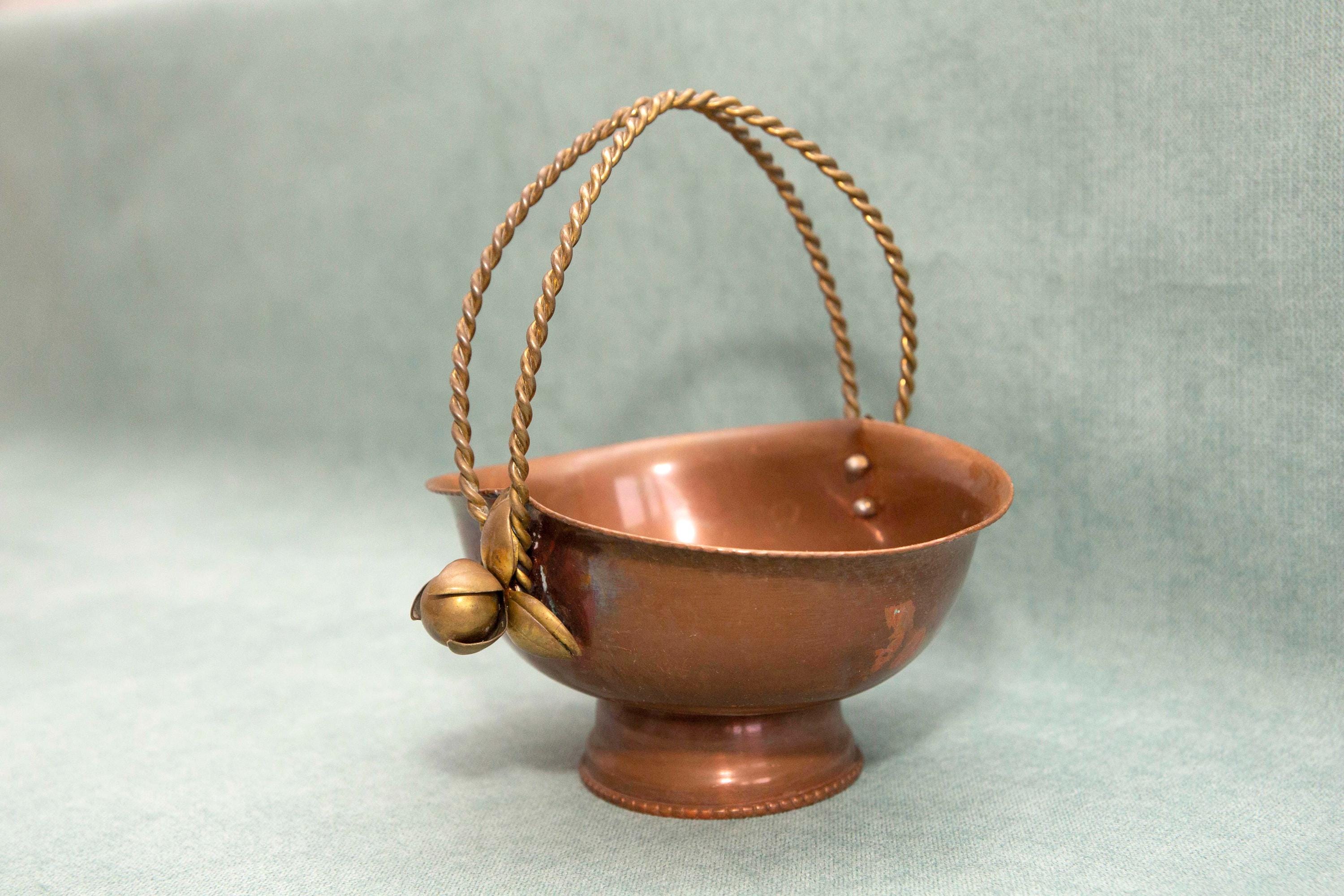 Vintage Witch Bowl, Copper Offering Cauldron, Ritual Plate, Altar Decor ...