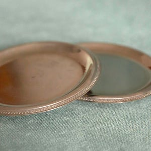 Set of 2 Plates Brevettato G.A. INOX 18/10 Italy, Ritual Offering ...