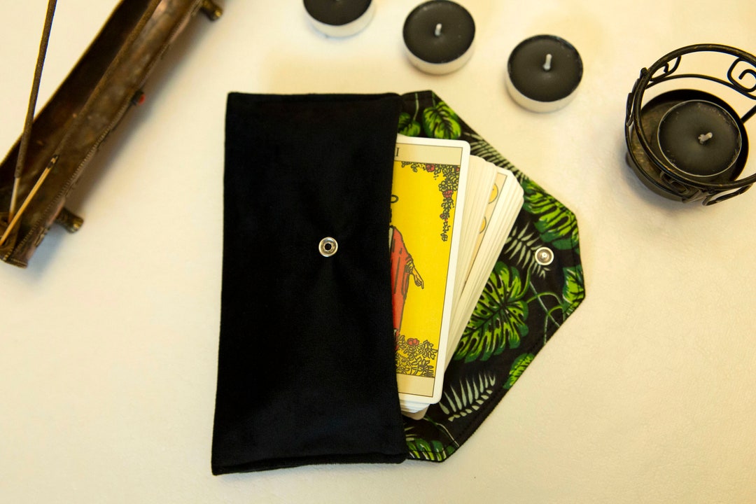 Tarot Wrap Tarot Bag Tarot Pouch Black Case Tarot Deck - Etsy