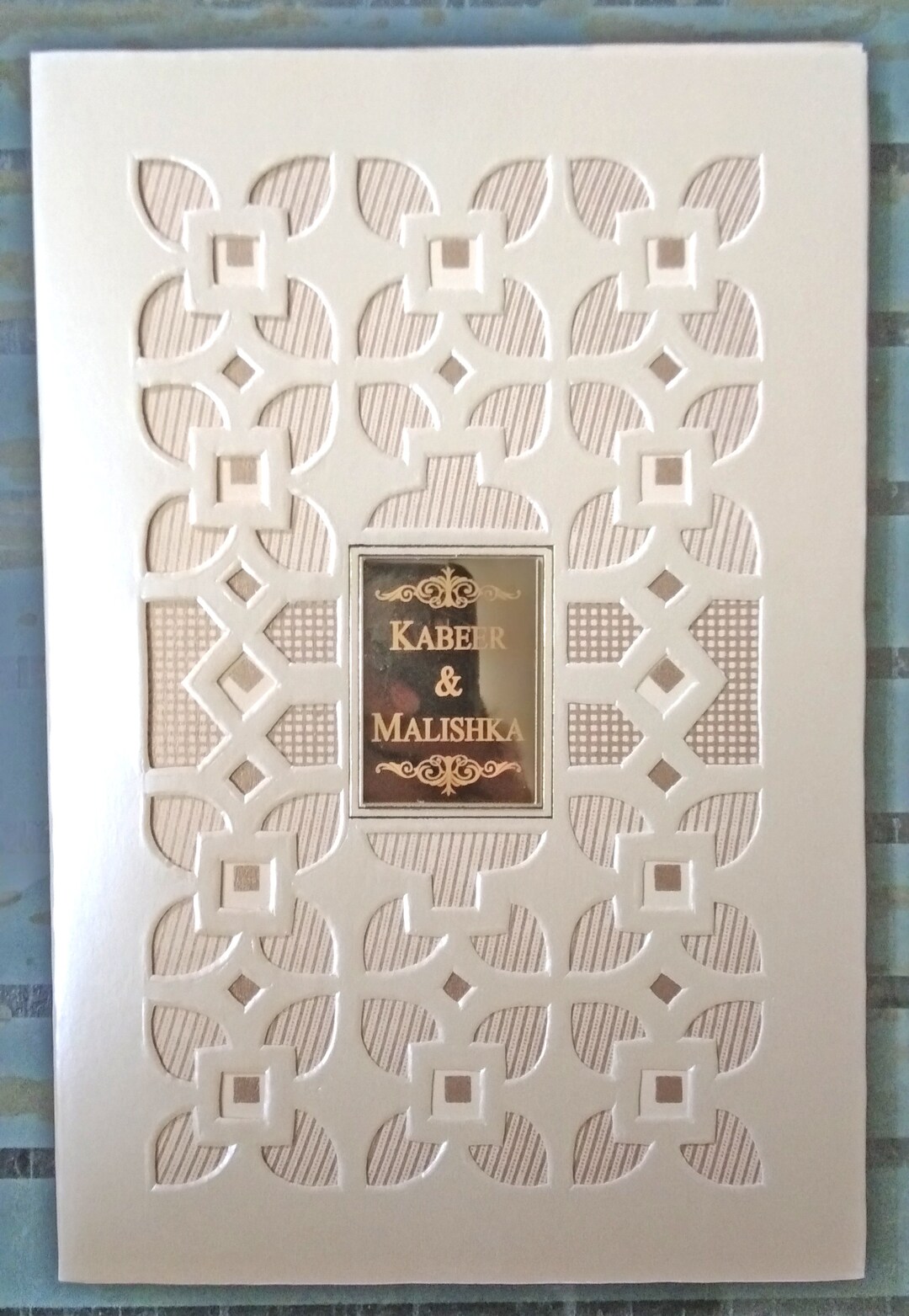 Wedding Invitation S Unique Die Cut Pattern Wedding Invitation - Etsy