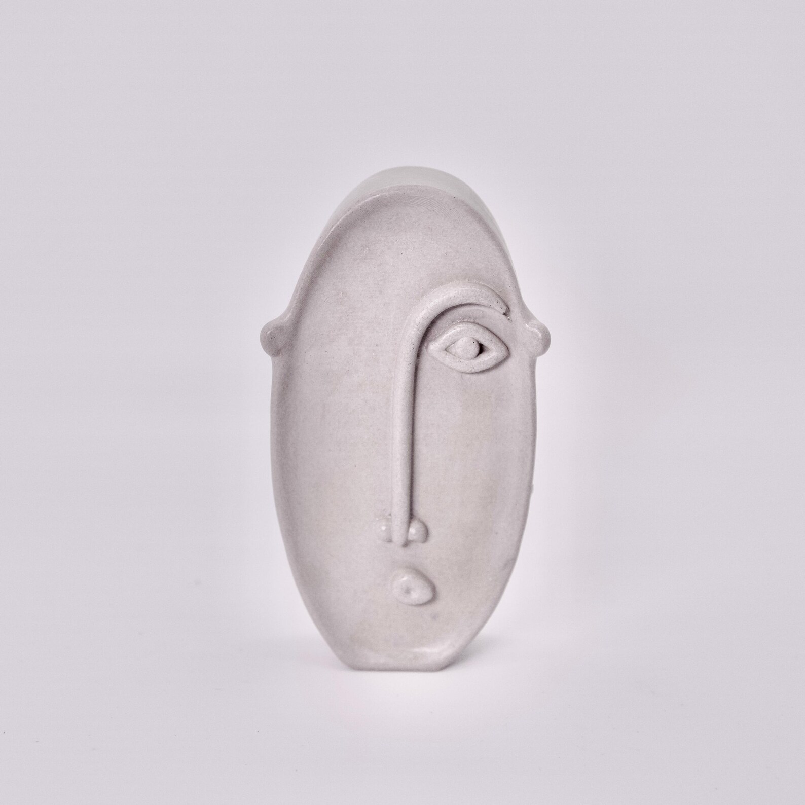 Concrete Face Mini Type I Sculpture - Grey - Etsy