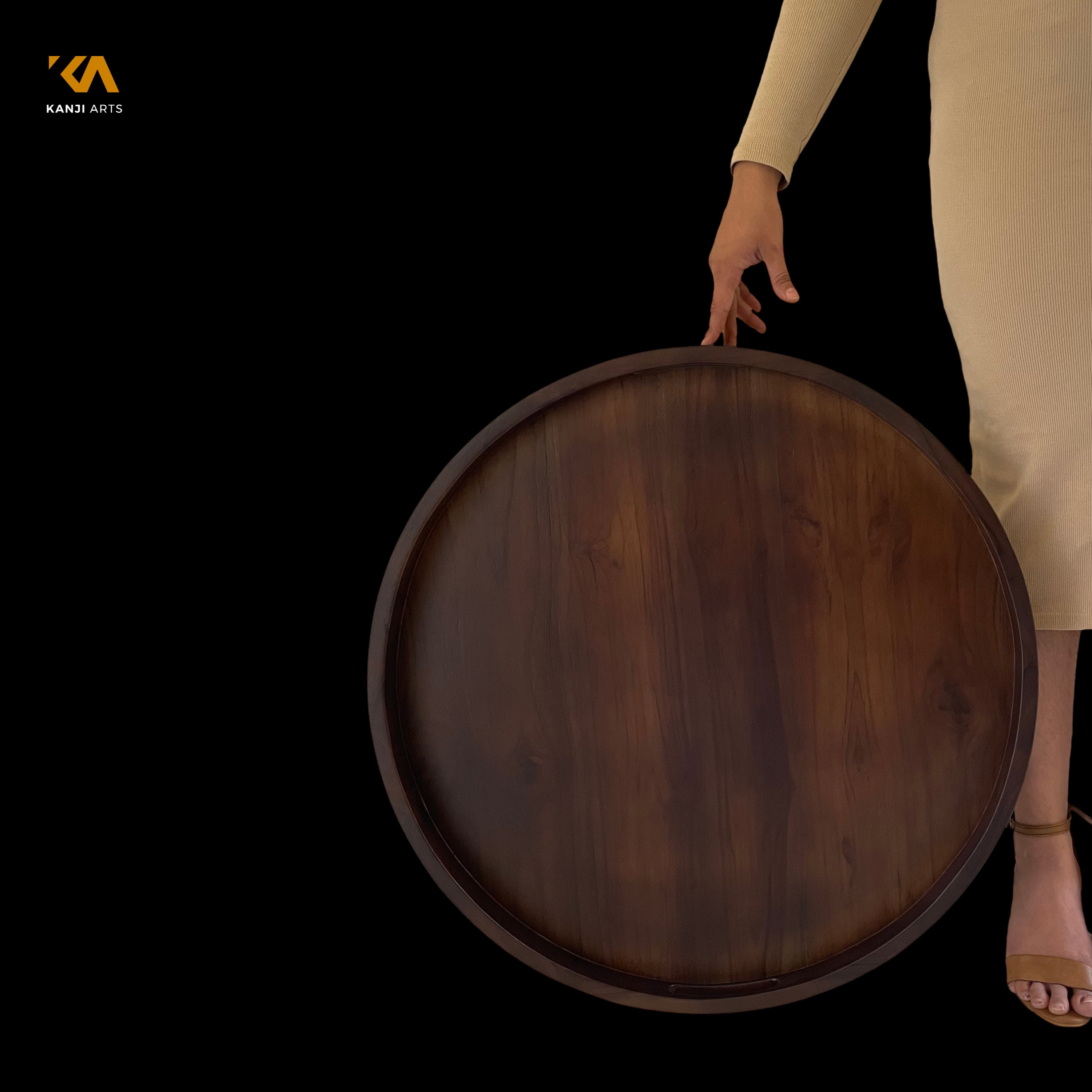 Ottoman Tray Large, Farmhouse Tray, Wooden Tray, Breakfast Tray ...