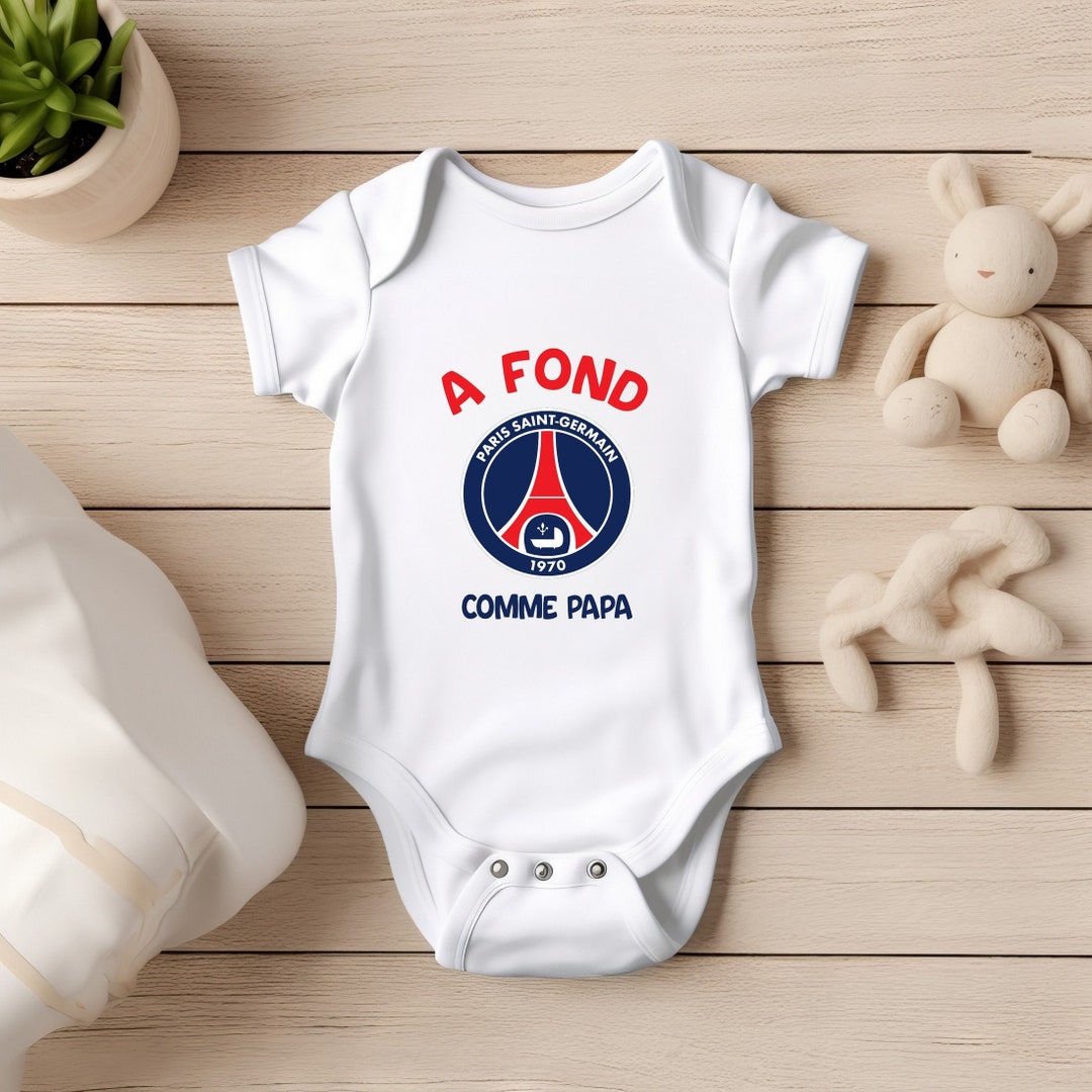 Personalized PSG Baby Bodysuit, "all in Paris Saint-germain", PSG ...