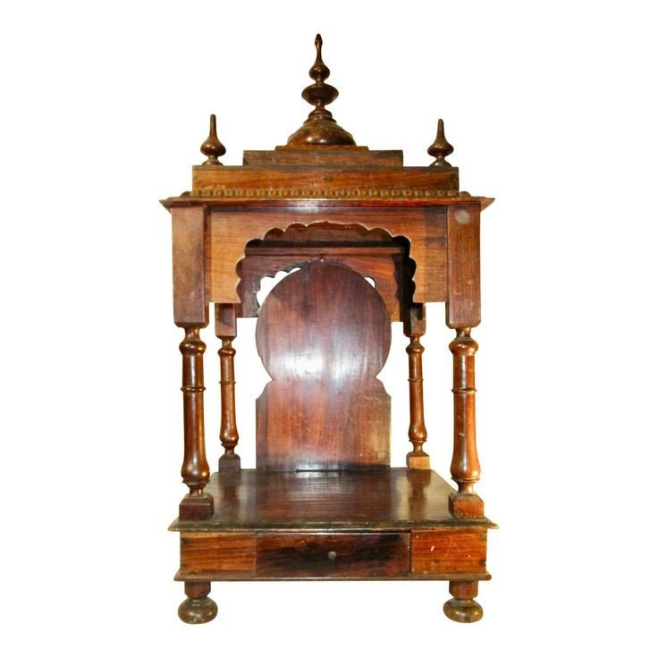 Handcrafted Teak Wood Pooja Mandir or Mantapa for Home Decor - Etsy