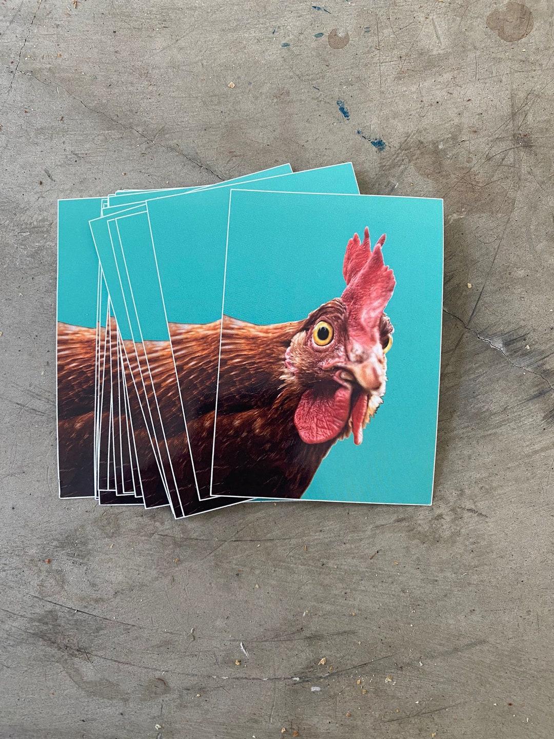 Crazy Rooster Stickers 10 Pieces - Etsy