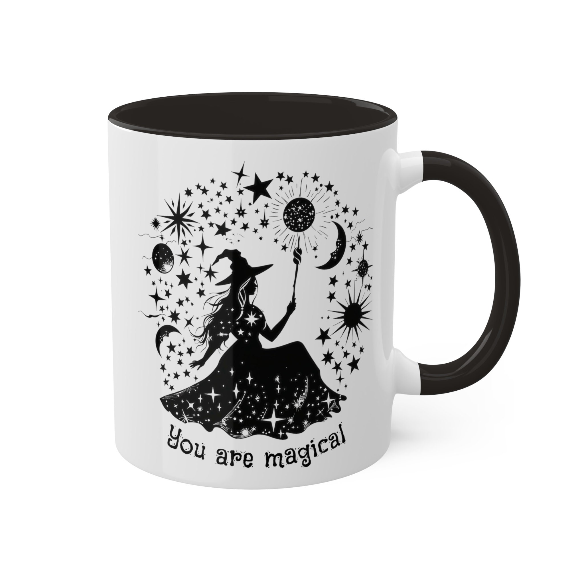 Mystical Witch Moon Stars Mug, Celestial Witch Cup, You Are Magical ...