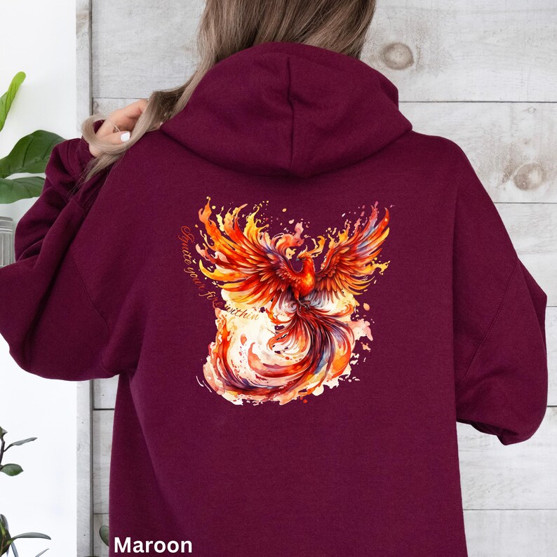 Fire Phoenix Hoodie Unisex Sweatshirt Phoenix Shirts, Rise From the ...