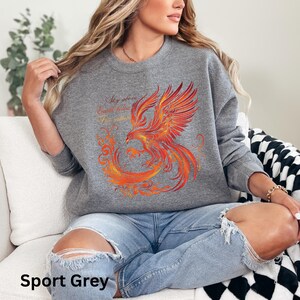 Fire Phoenix Sweatshirt for Women Majestic Phoenix Graphic Sweater ...