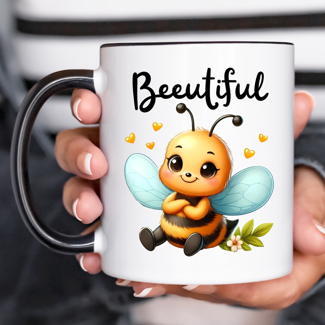 Cute Bee Mug, Coffee Lovers Gift, Bee Keeper Gift, Honey Bee Beutiful ...