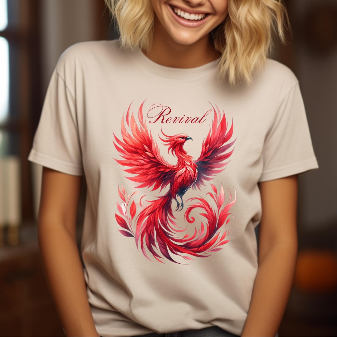 Phoenix Tee, Revival Rise From the Ashes Phoenix Bird, Firebird Phoenix ...