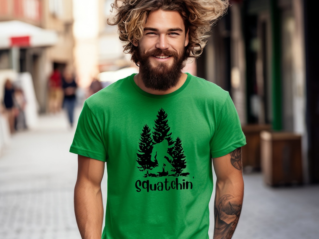 Squatchin' Camping Shirt, Adventure Camp T-shirt, Outdoor Apparel ...