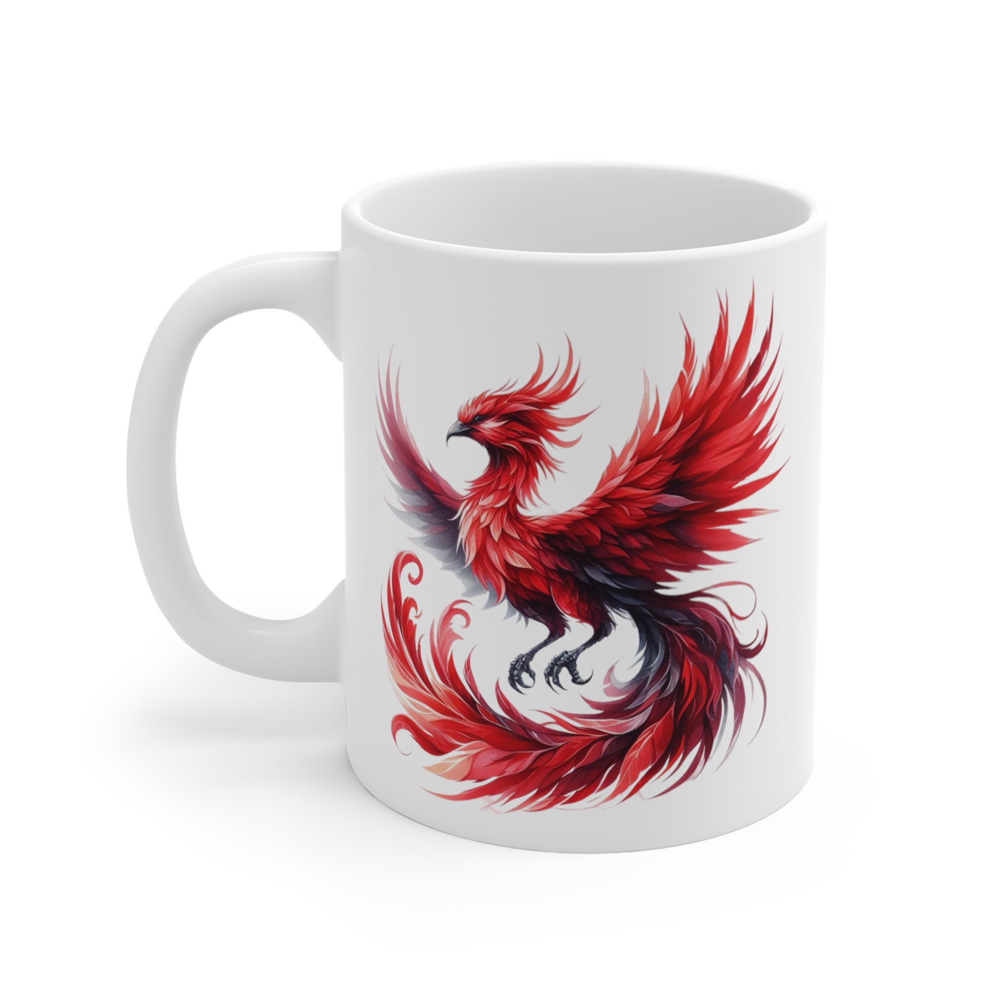 Fire Phoenix Mug, Rise From the Ashes Mug, Rebirth Inspirational ...