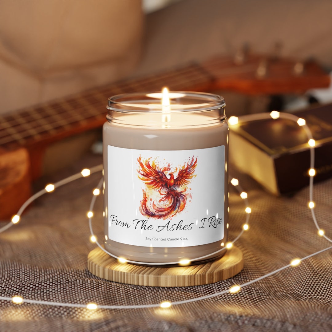 Fire Phoenix Candle Phoenix Home Decor Rise From the Ashes Empowering ...