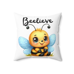 Honey Bee Home Decor, Believe Honey Bee Pillow, Bee Throw Pillow, Honey ...