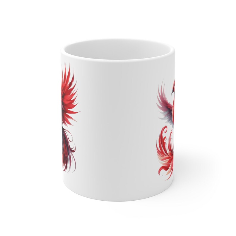 Fire Phoenix Mug, Rise From the Ashes Mug, Rebirth Inspirational ...