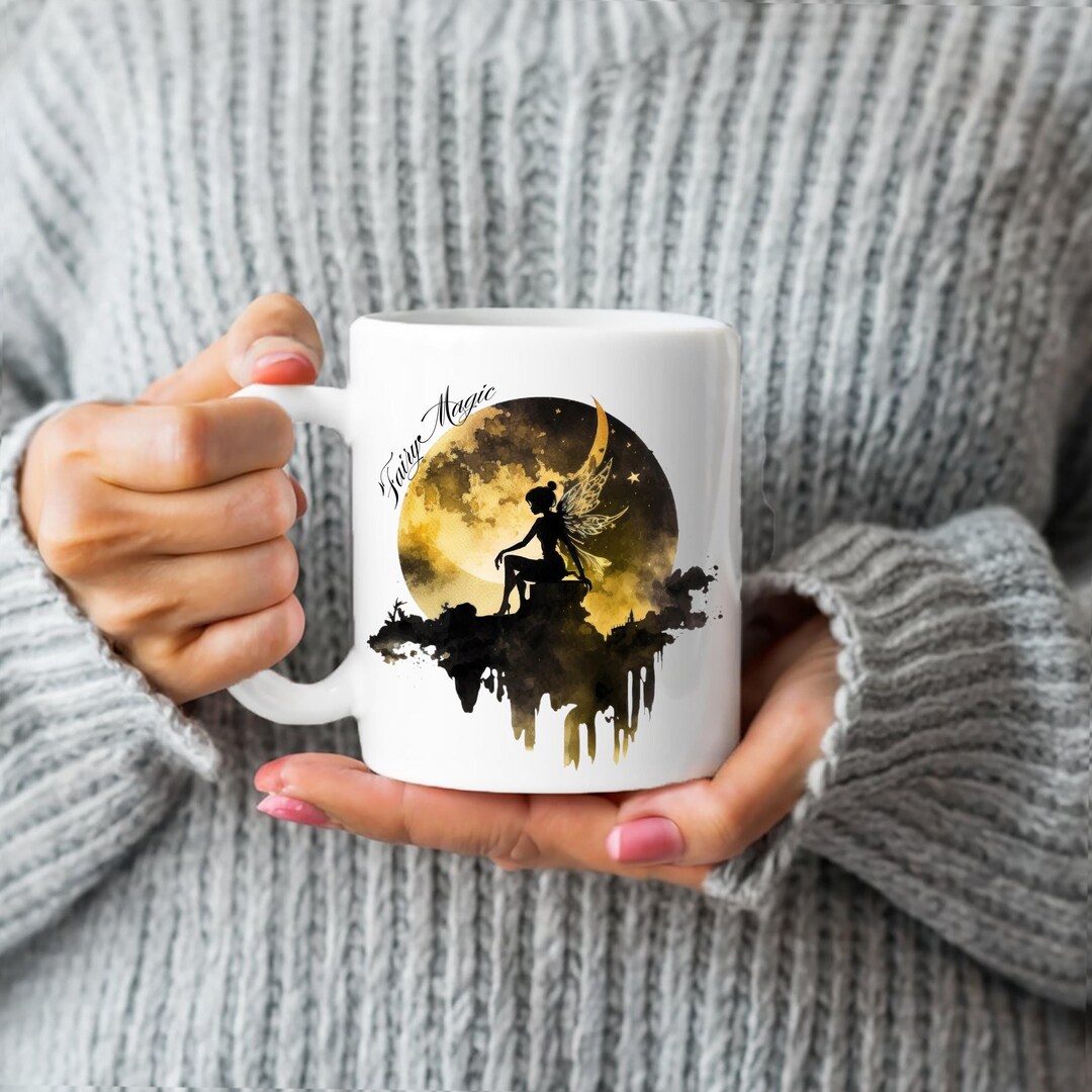 Fairycore Coffee Mug, Fairy Magic Mug, Dark Cottagecore, Whimsigoth ...