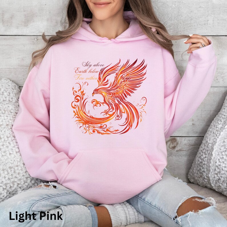 Fire Phoenix Hoodie Rise From the Ashes Phoenix Hooded Sweatshirts ...