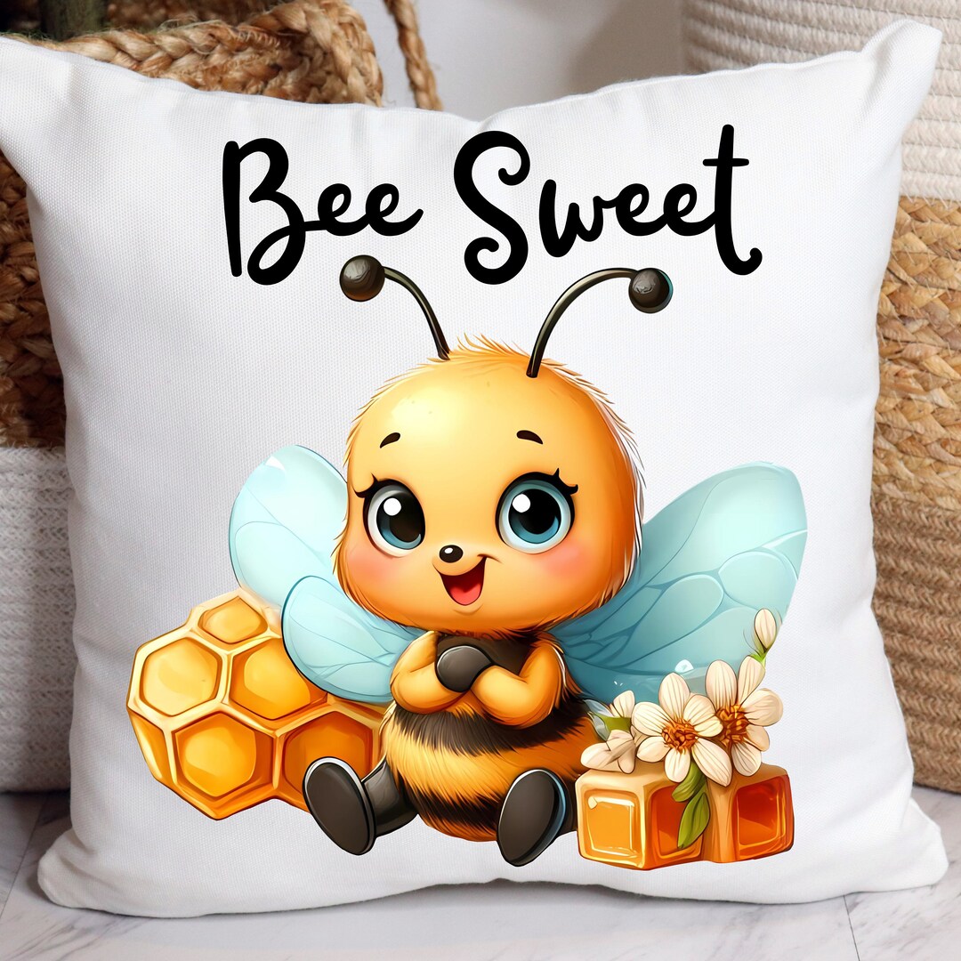 Honey Bee Home Decor, Bee Sweet Honey Bee Pillow, Bee Throw Pillow ...
