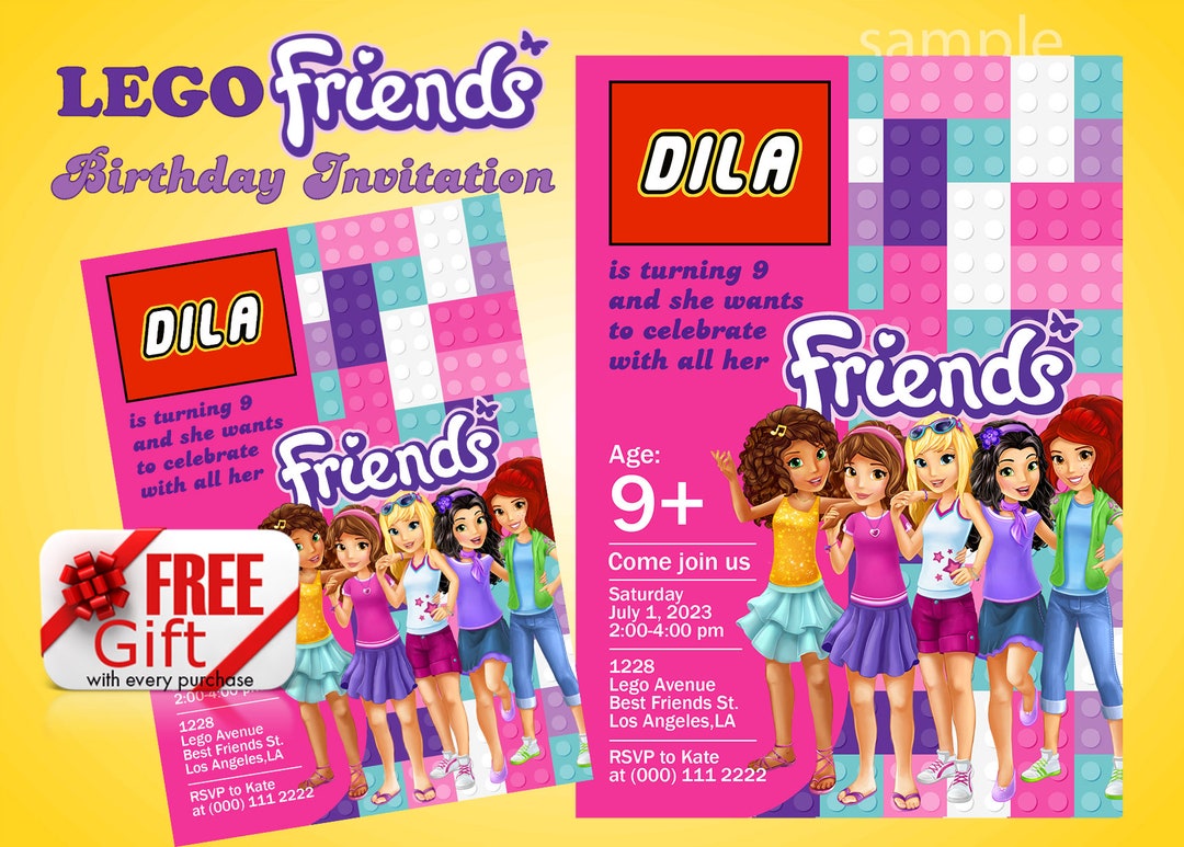 Friends Party Invitation Dance Party Invitation Girls Party - Etsy