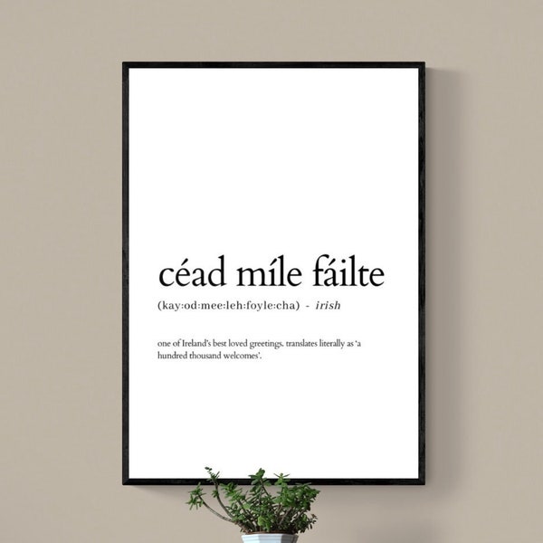 Cead Mile Failte - Etsy