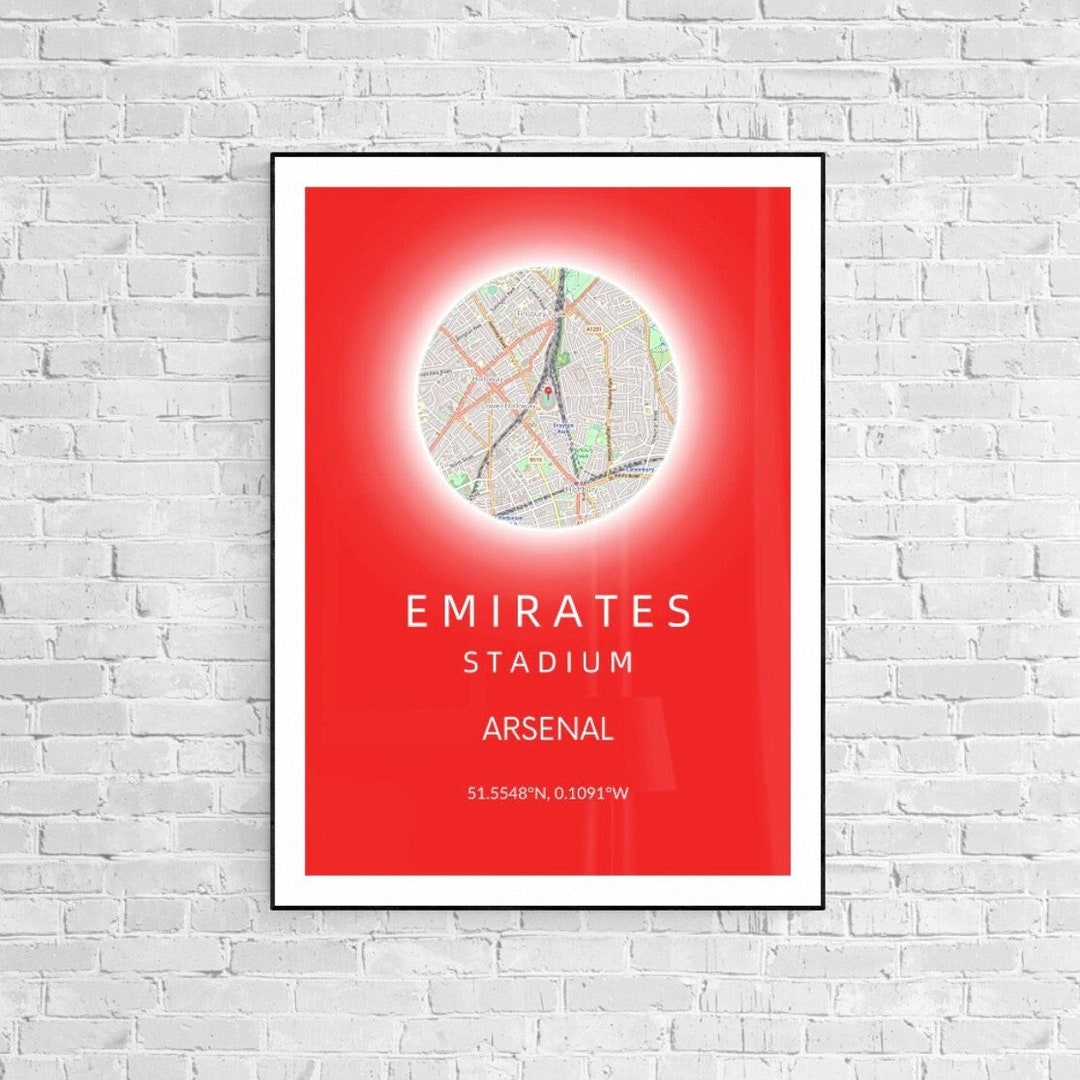Arsenal FC Emirates Stadium Digital Print Printable - Etsy