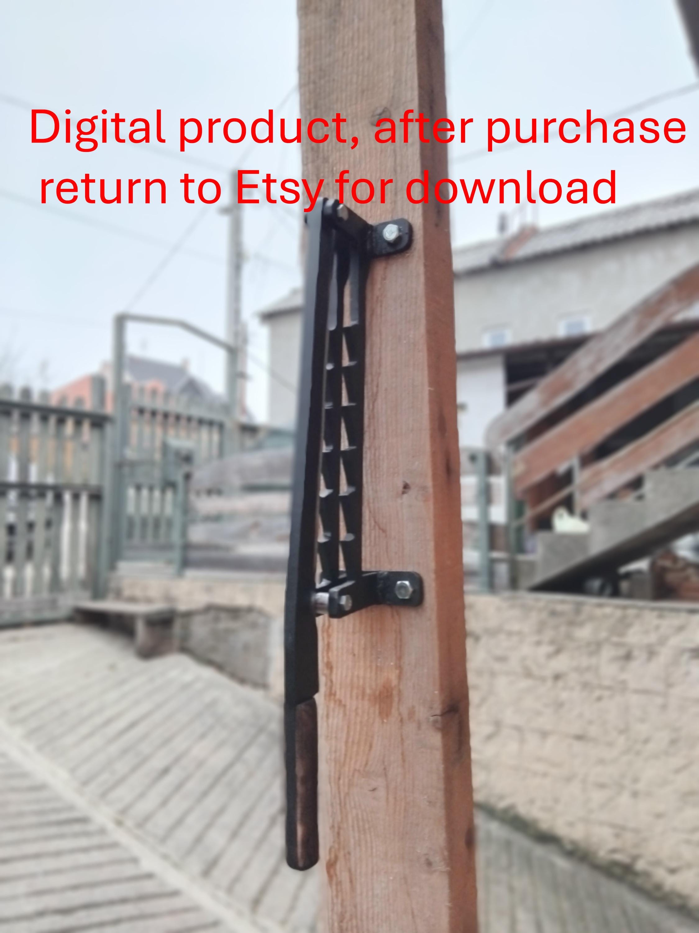 Wall Mounted Kindling Splitter DXF and PDF Digital File - Etsy