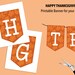 Happy Thanksgiving Banner: Printable Autumn Party Garland (PDF) - Etsy