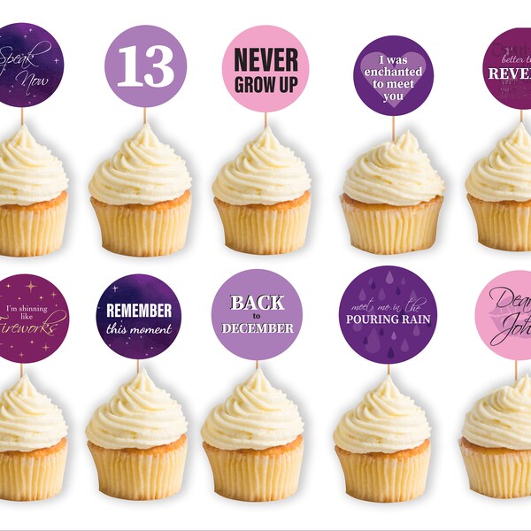 Speak Now Cupcake Topper - Etsy