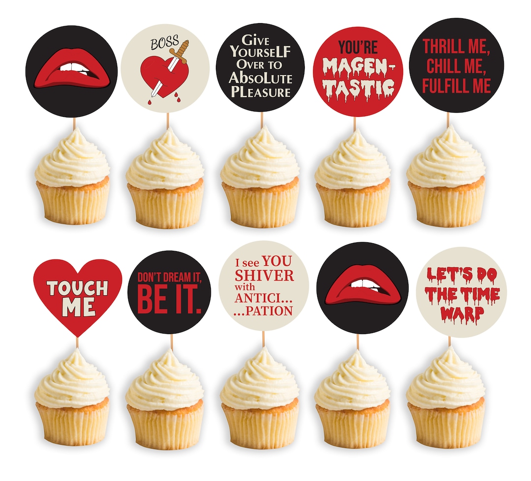 The Rocky Horror Picture Show Cupcake Toppers Halloween Party Horror ...