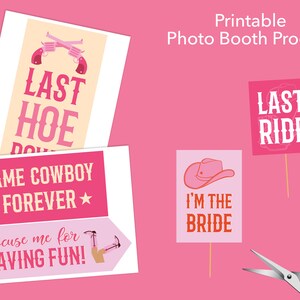 Rodeo Bachelorette Photo Booth Props Nashville Bachelorette Party Last ...