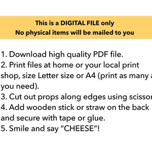 Pirate Party Photo Booth Props: Caribbean Decorations (digital Download ...