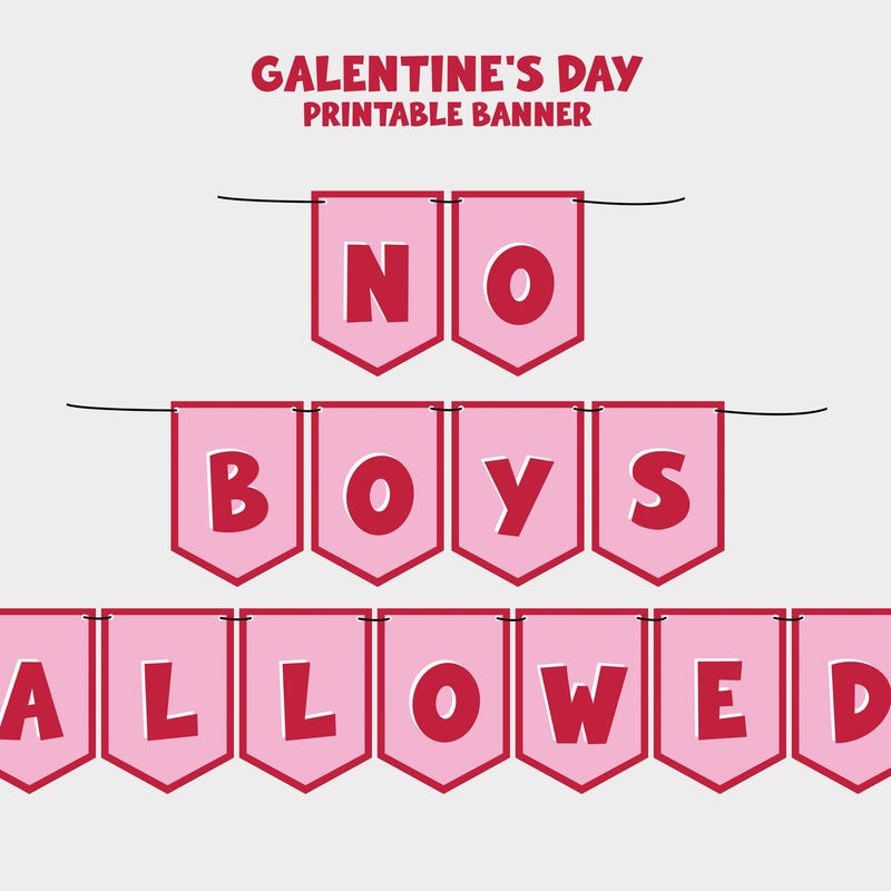 No Boys Allowed Sign - Etsy