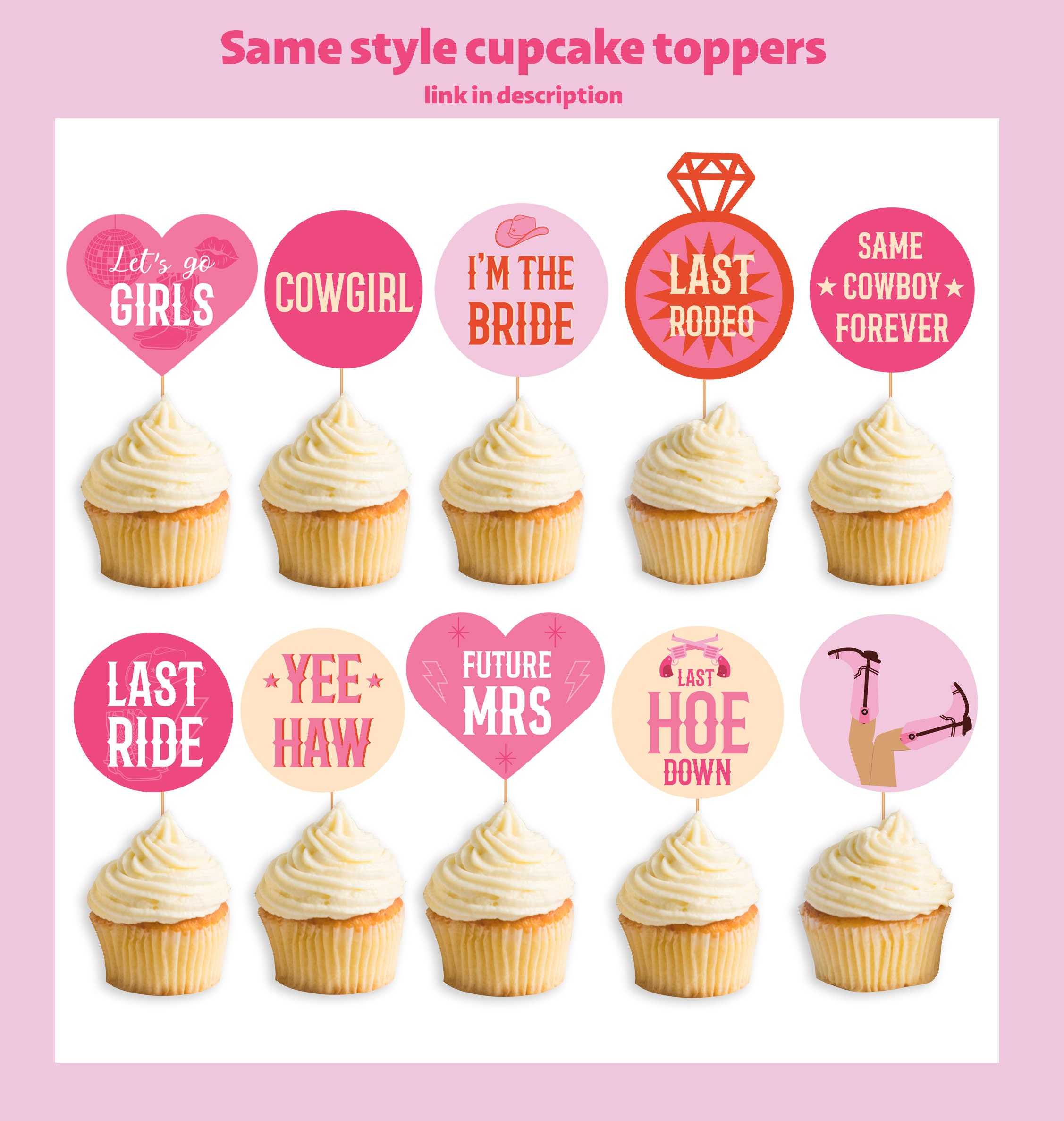 Rodeo Bachelorette Photo Booth Props Nashville Bachelorette Party Last ...