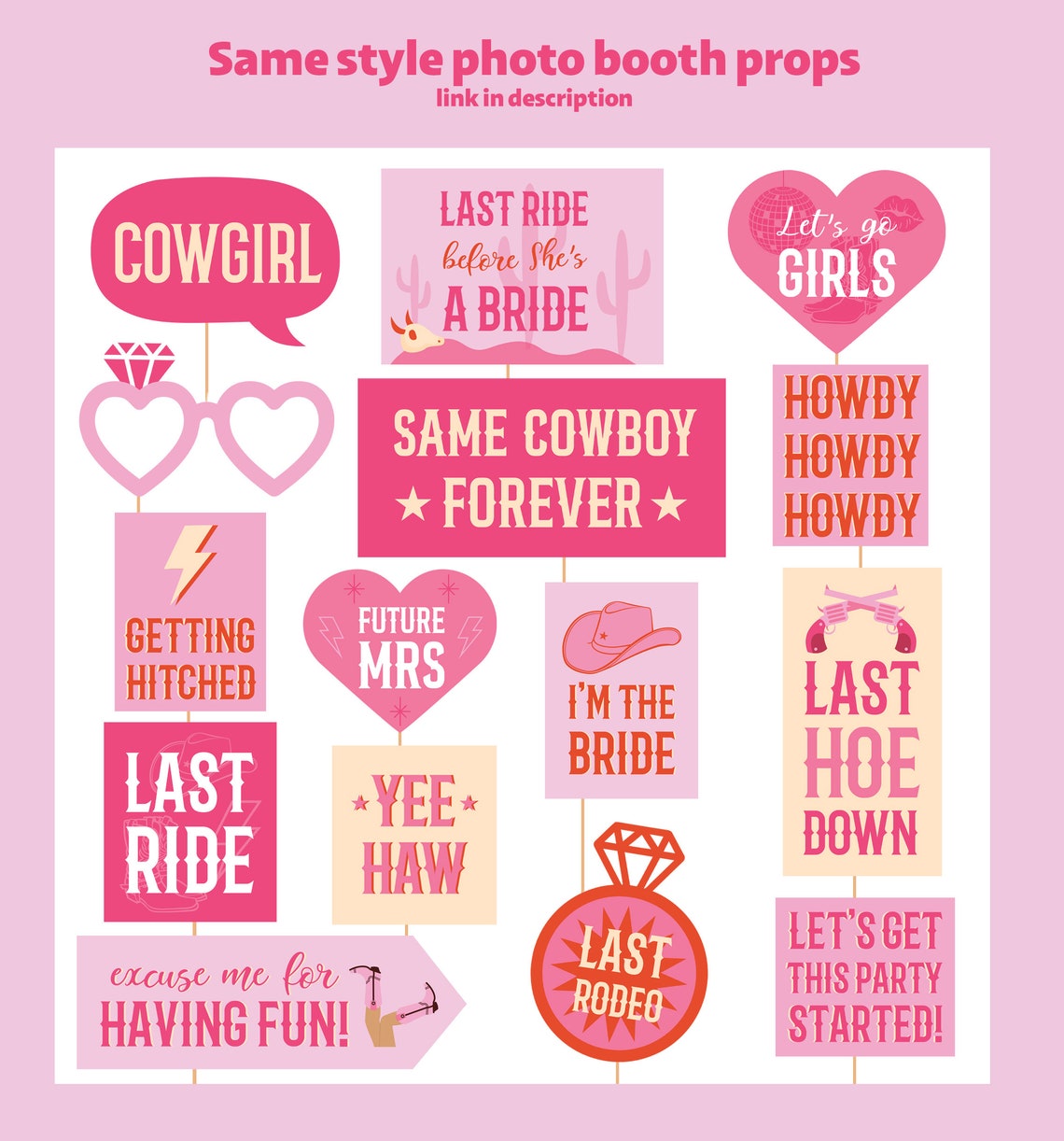 Printable Last Rodeo Banner Rodeo Bachelorette Party Bunting Last Ride ...