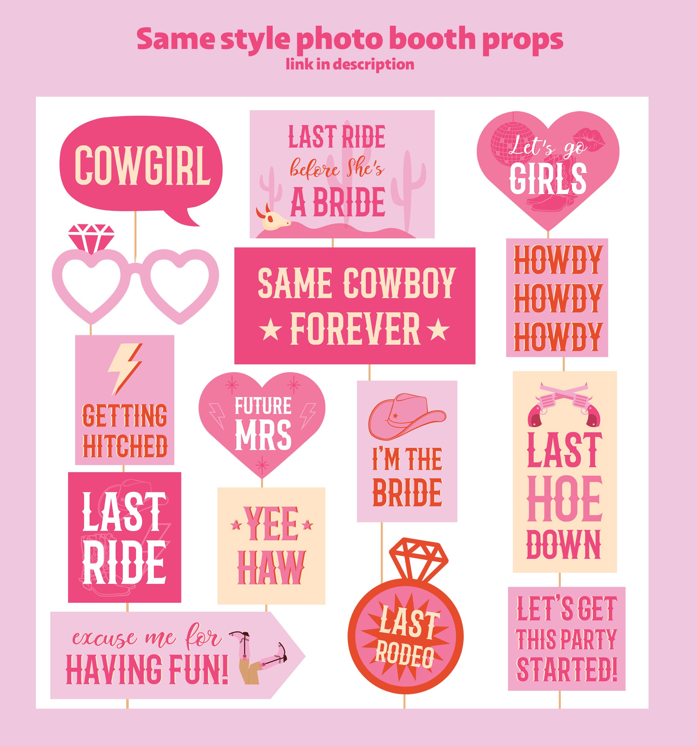 Printable Last Rodeo Banner Rodeo Bachelorette Party Bunting Last Ride ...