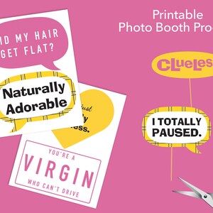 2000s Party Photo Booth Props Y2K Printable Photo Props Movie Inspired ...