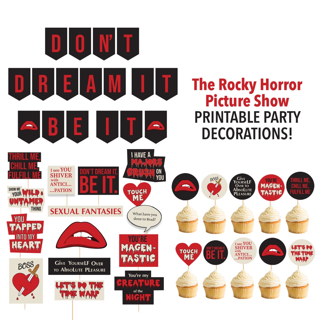 The Rocky Horror Picture Show Party Decorations Printable Halloween ...