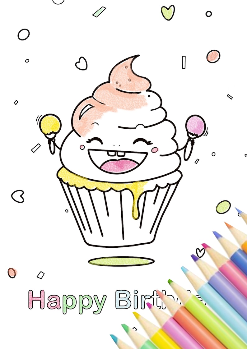 Instant Download Coloring Card, Digital Greeting Card, Coloring ...