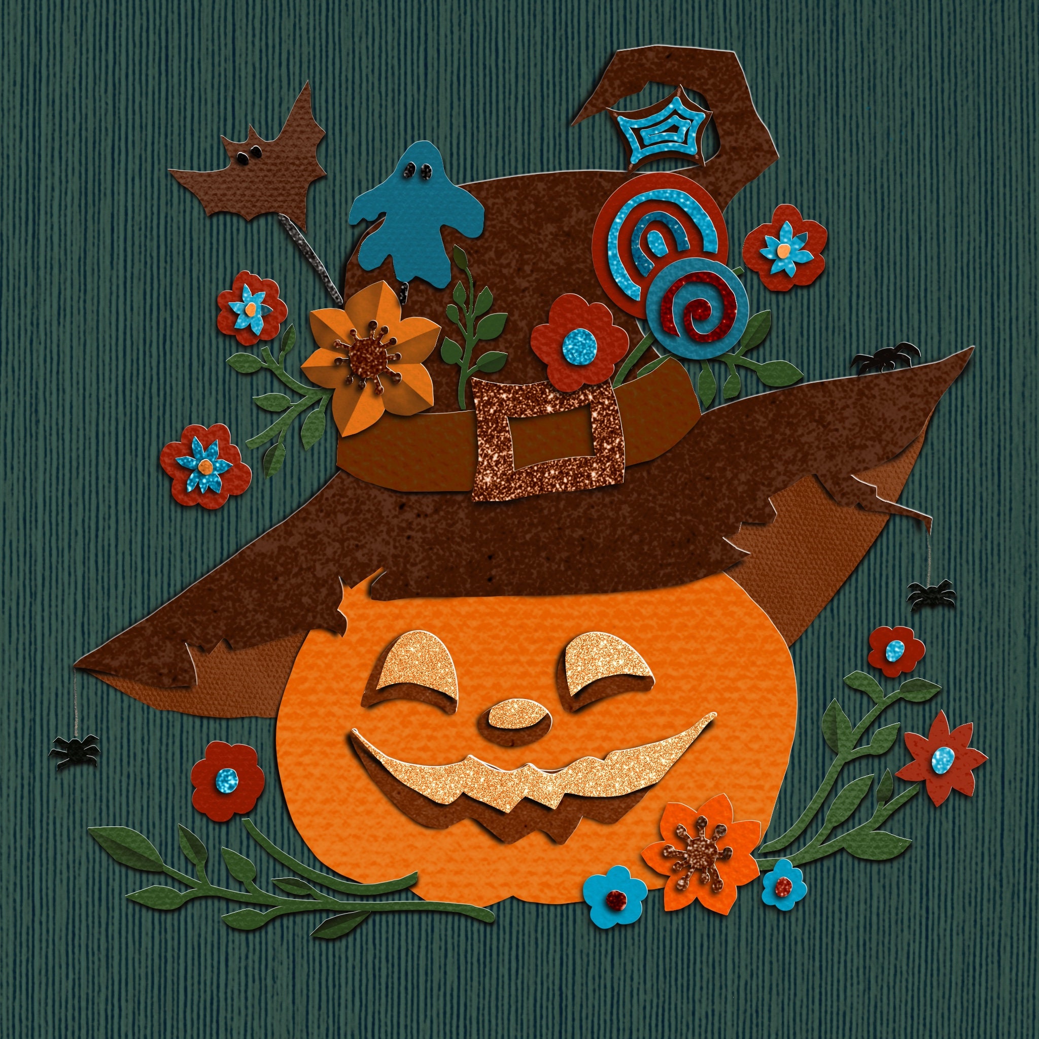 Cute Pumpkin Digital Clipart, PNG and JPEG Format, Farm Pumpkin ...